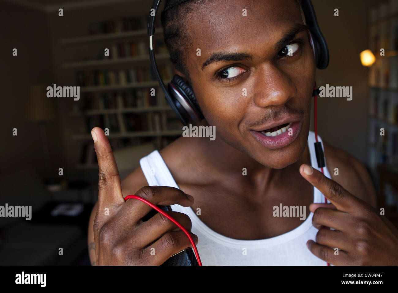 Singing into hi-res stock photography and images - Alamy