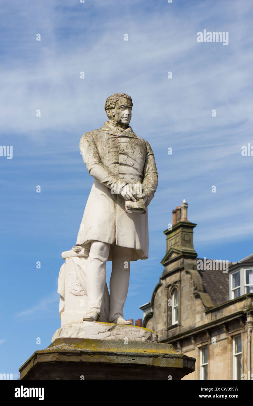 Statue to Joseph Hume Scottish radical politician. Montrose Scotland UK ...