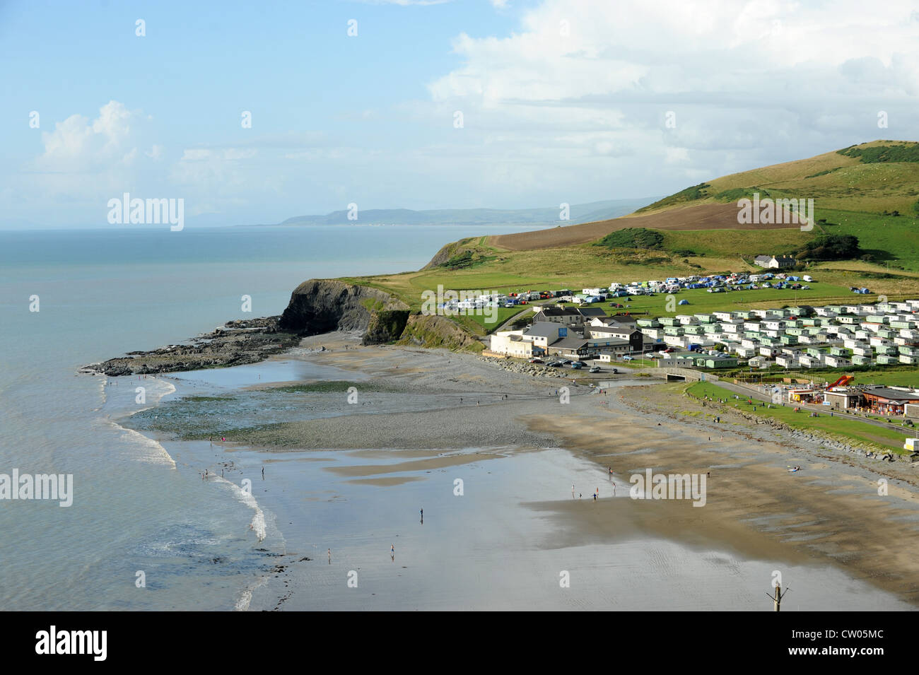 Clarach Bay near Aberystwyth Wales Uk Stock Photo - Alamy