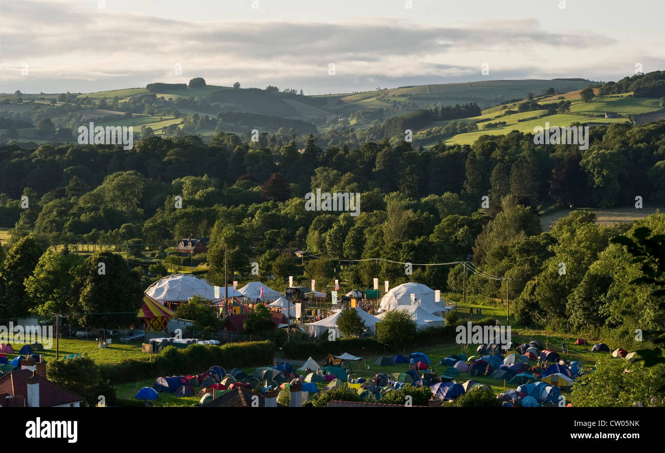 The beautiful rural site of the annual Sheep Music festival outside the ...