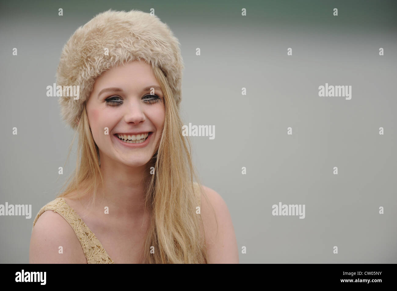 Close up of girls smiling face Stock Photo - Alamy