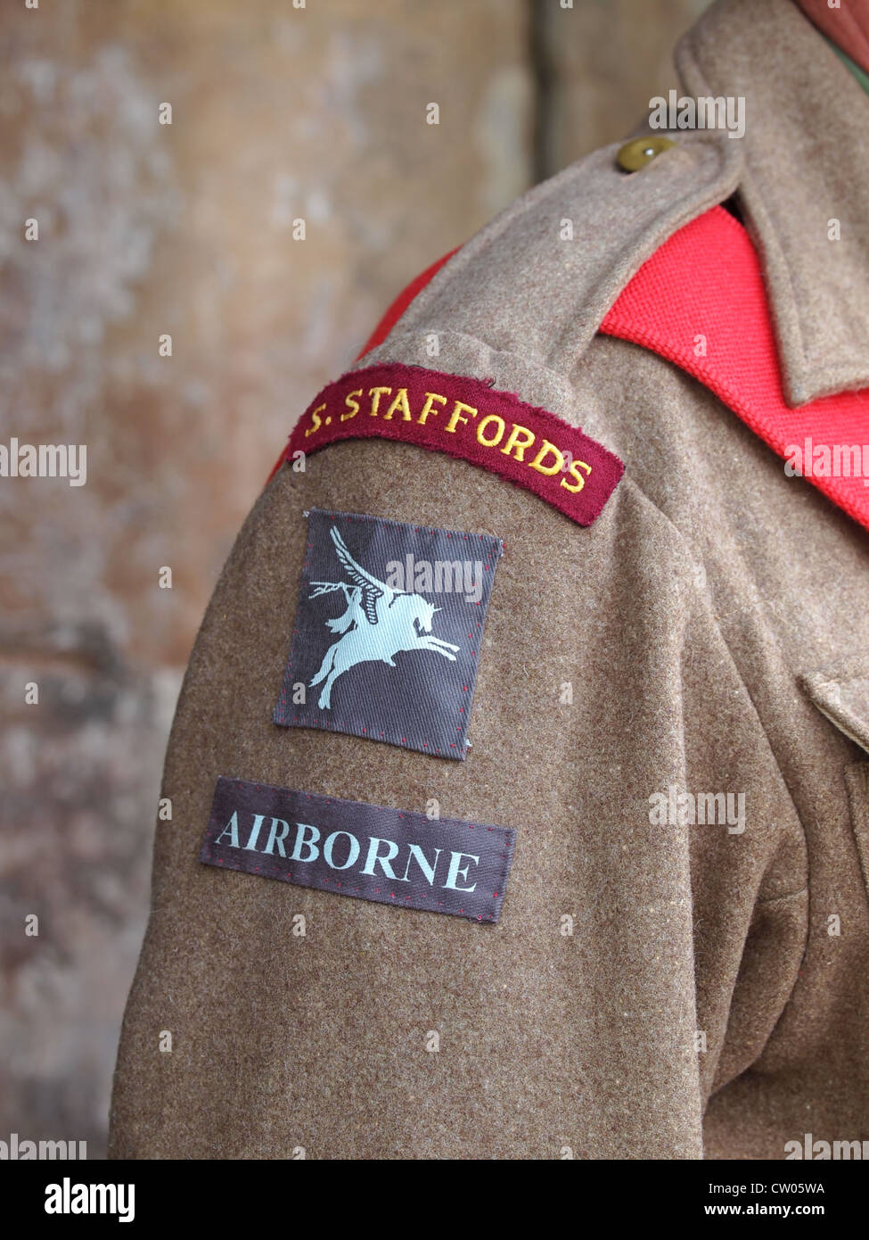 Winged Pegasus and airborne shoulder flash of South Staffordshire ...