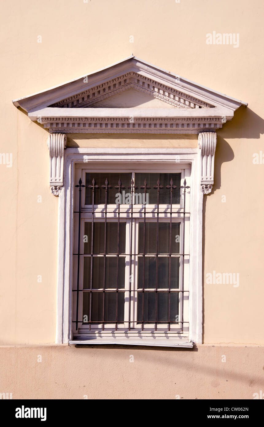 historical palace ornamental window with grating Stock Photo - Alamy