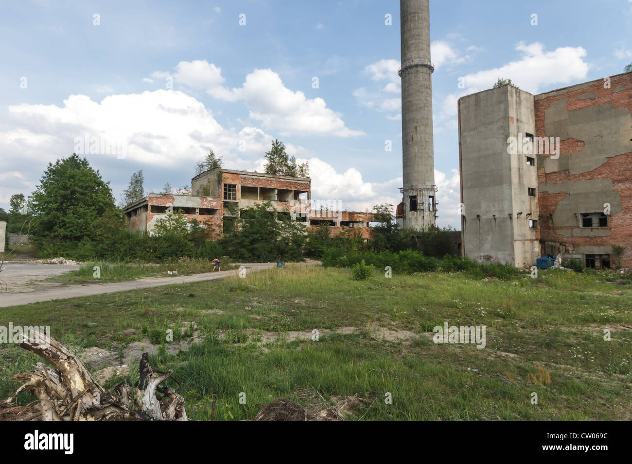 ruins of a very heavily polluted industrial factory, place was known as ...
