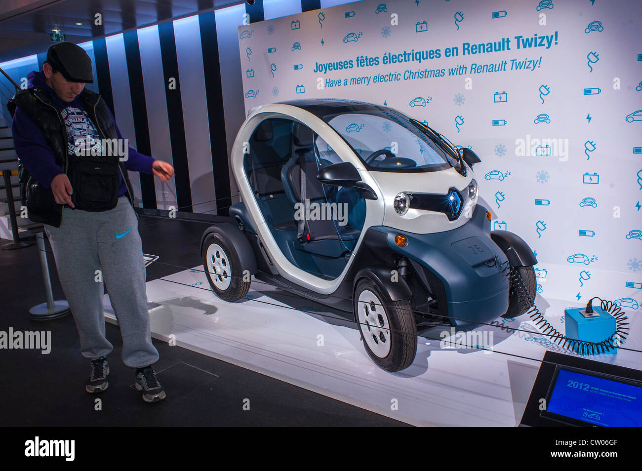 Paris, France, Mini Electric Cars for sale on Display in original ...
