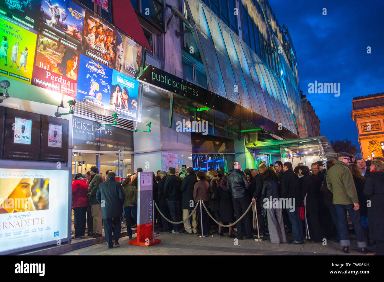 People In Line At The Movies
