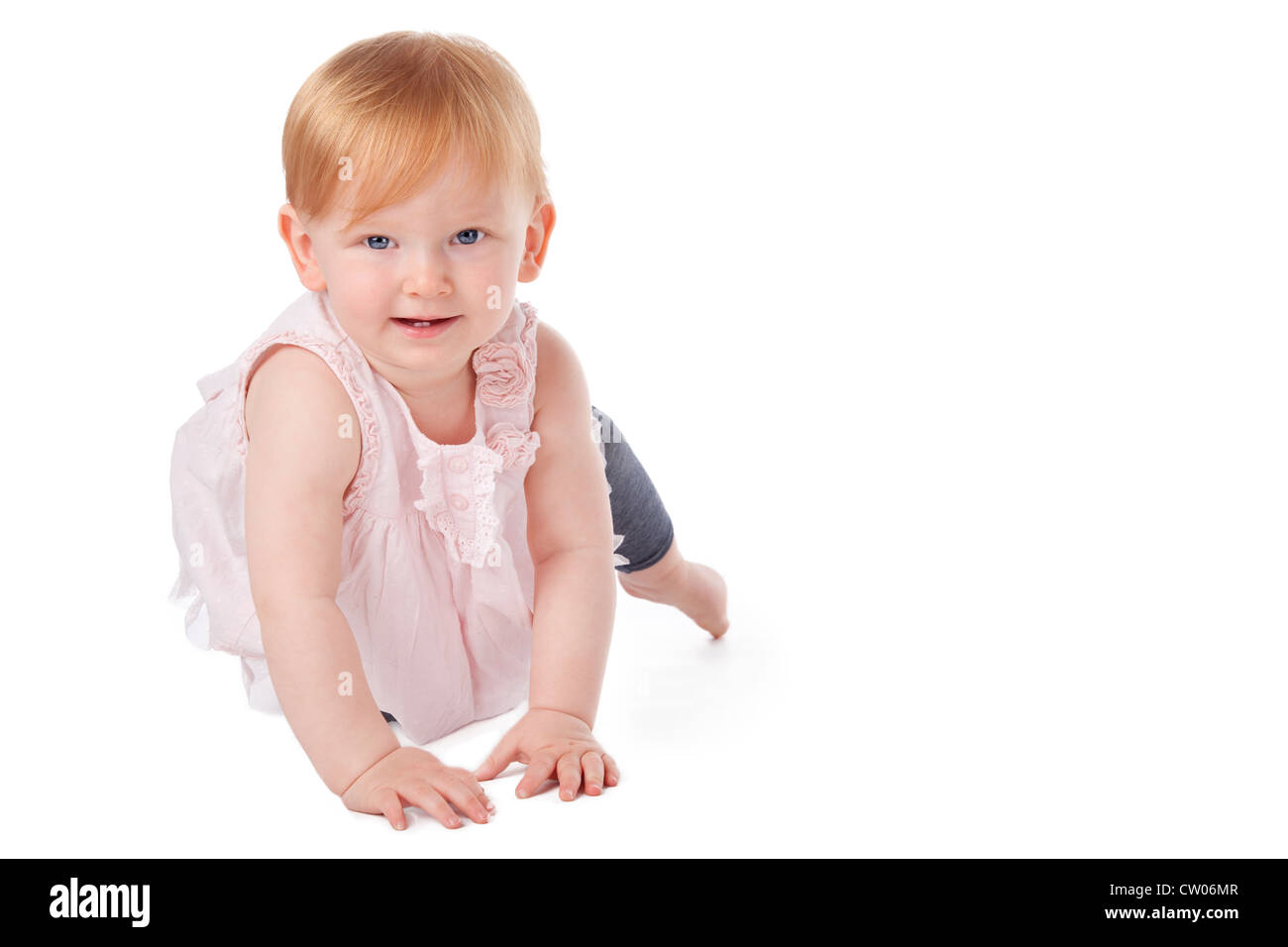 Baby Girl With Blue Eyes And Red Hair
