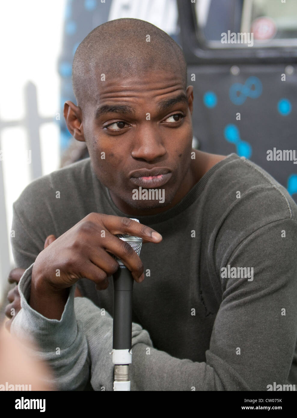 Dot Rotten performs backstage lovebox festival in londons victoria park ...