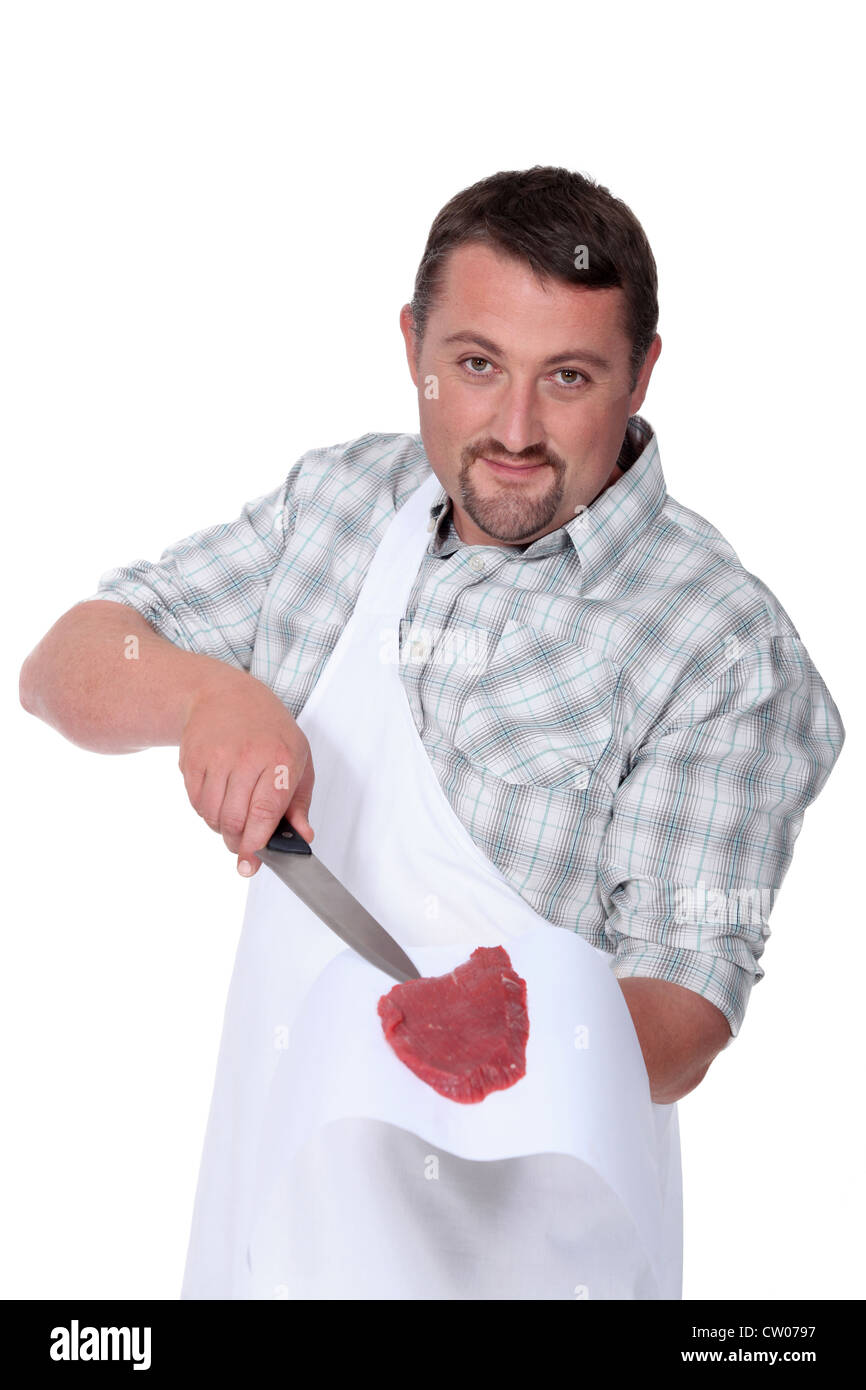 Butcher displaying beef hi-res stock photography and images - Alamy