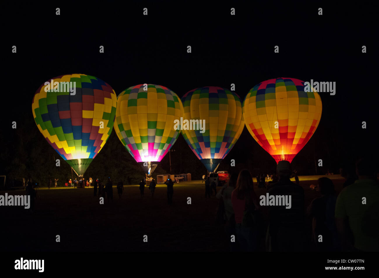 Air balloons night hi-res stock photography and images - Alamy
