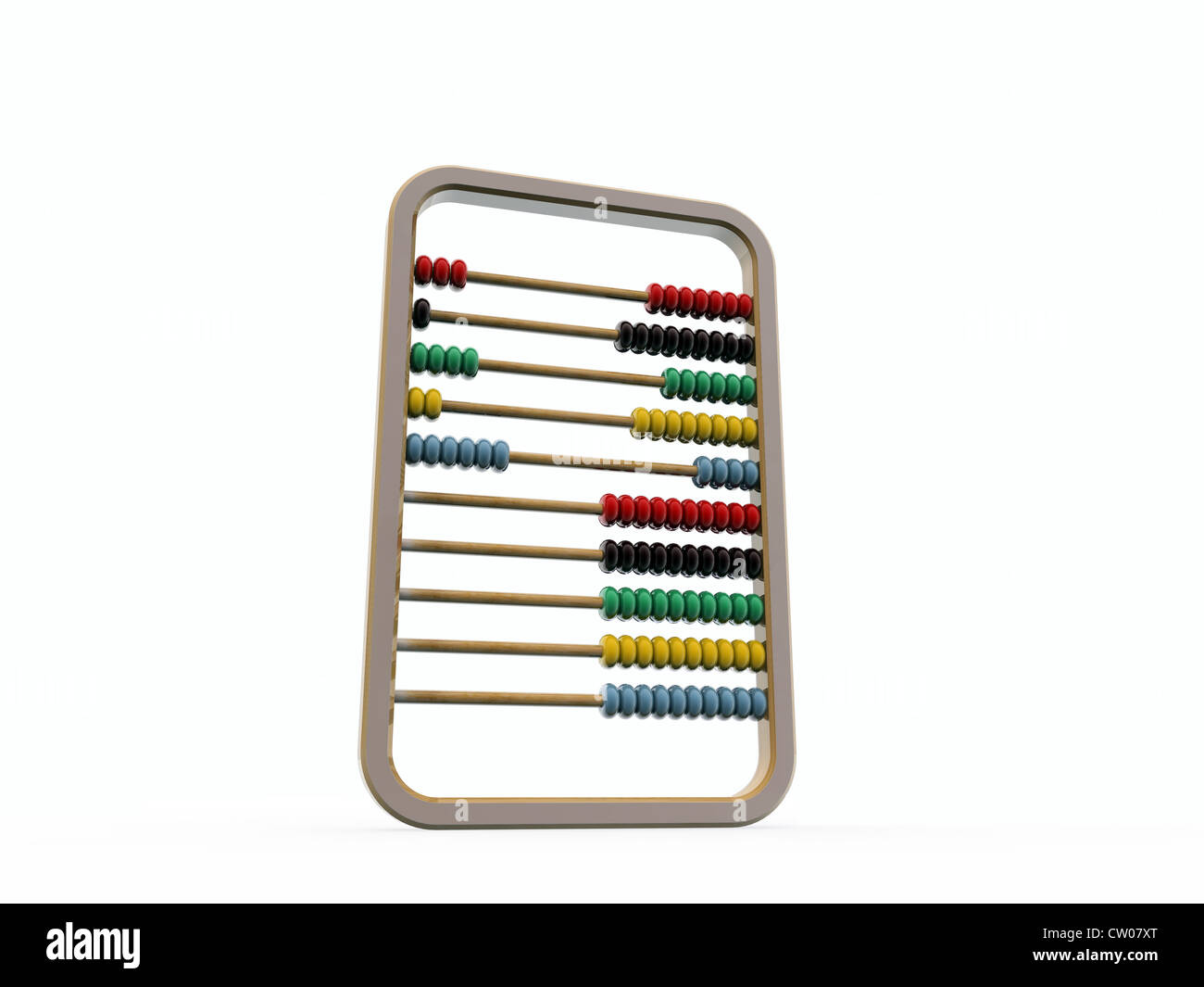 abacus isolated on white background Stock Photo - Alamy