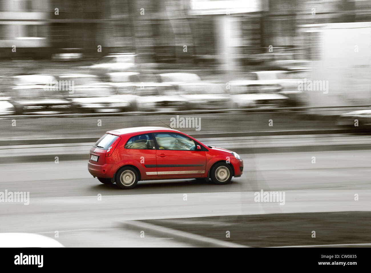 car on road Stock Photo - Alamy
