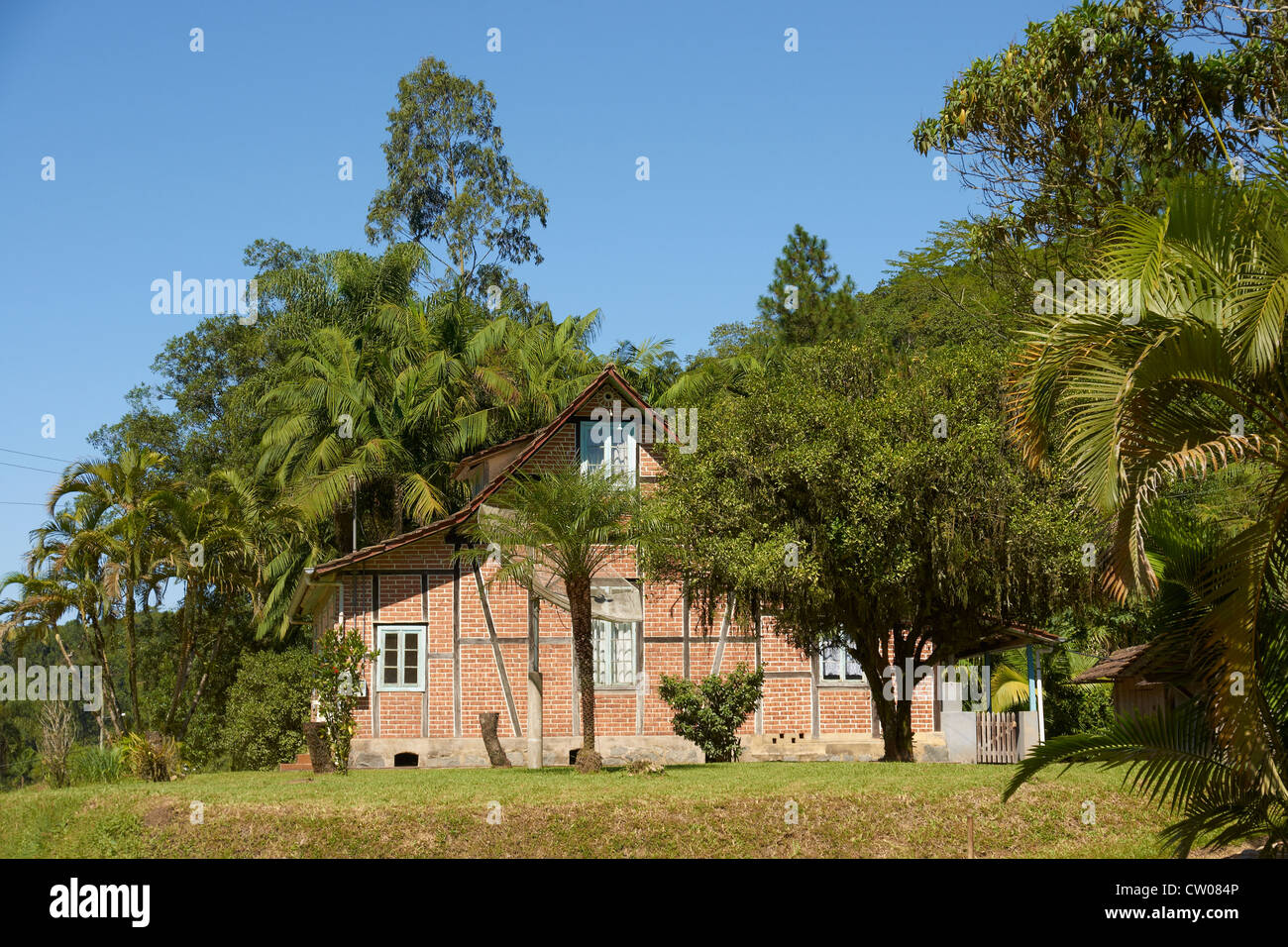 German-style farmhouse in the rural area of Blumenau Stock Photo - Alamy