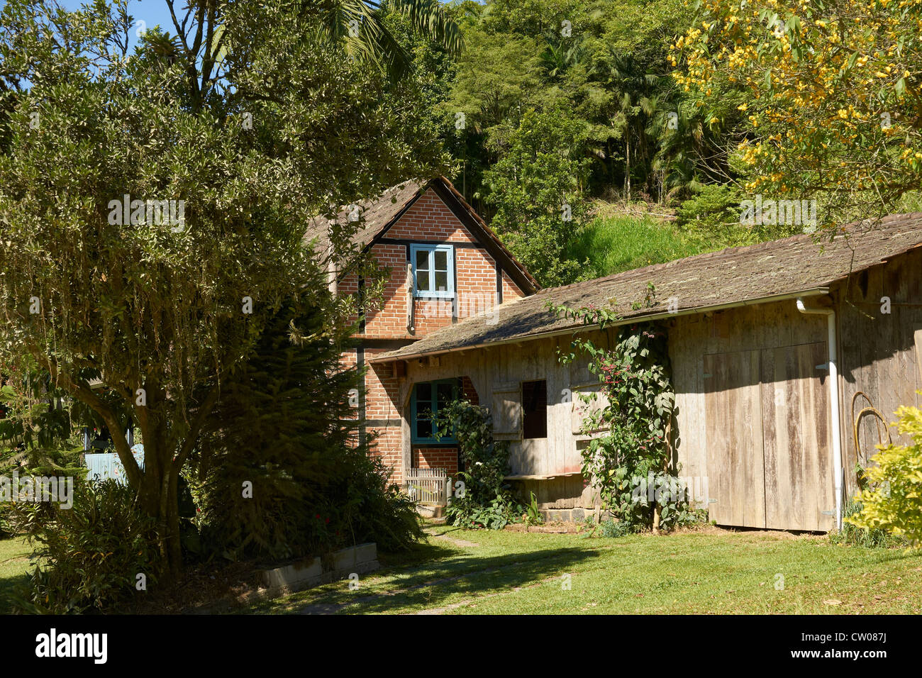 German-style farmhouse in the rural area of Blumenau Stock Photo - Alamy