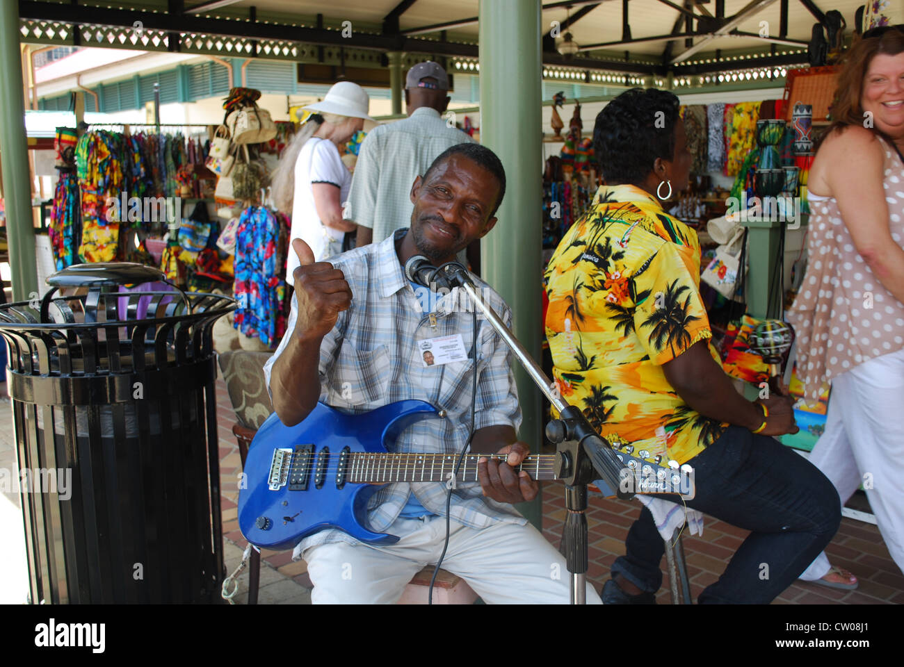 This photograph was taken of a local guitarist playing for tourists ...