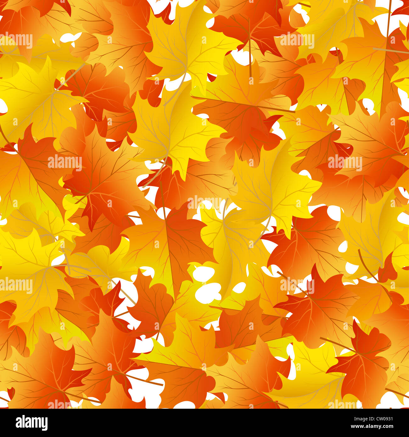 Autumn maples leaves seamless background. Vector illustration Stock ...