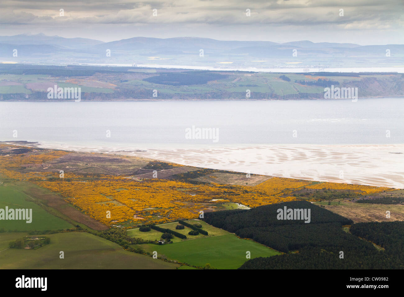 An aerial view of Kirkton in Scotland Stock Photo - Alamy