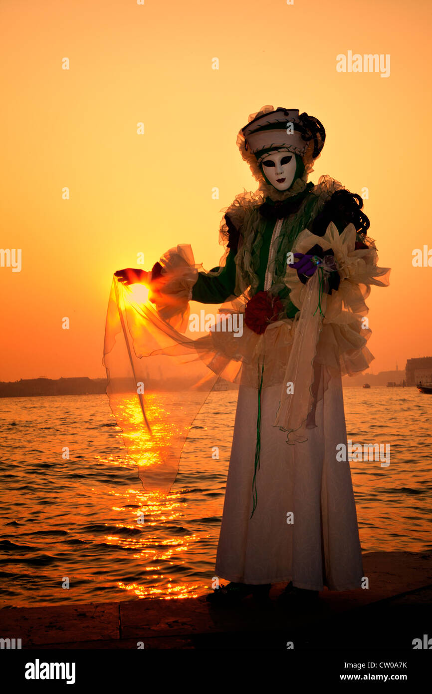 Venice carnival sun costume hi-res stock photography and images - Alamy