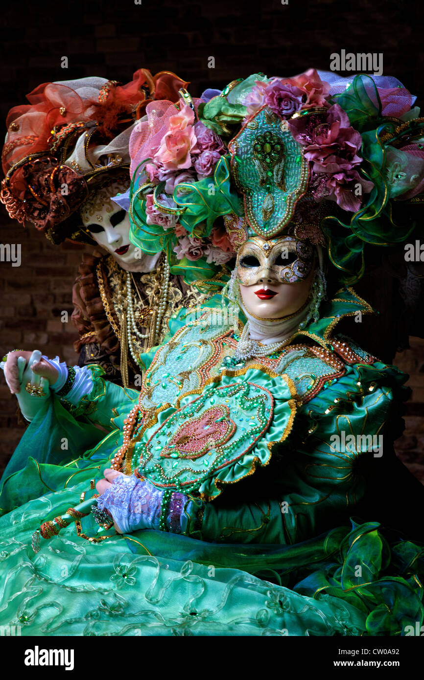 costumed models at carnival in venice Stock Photo - Alamy