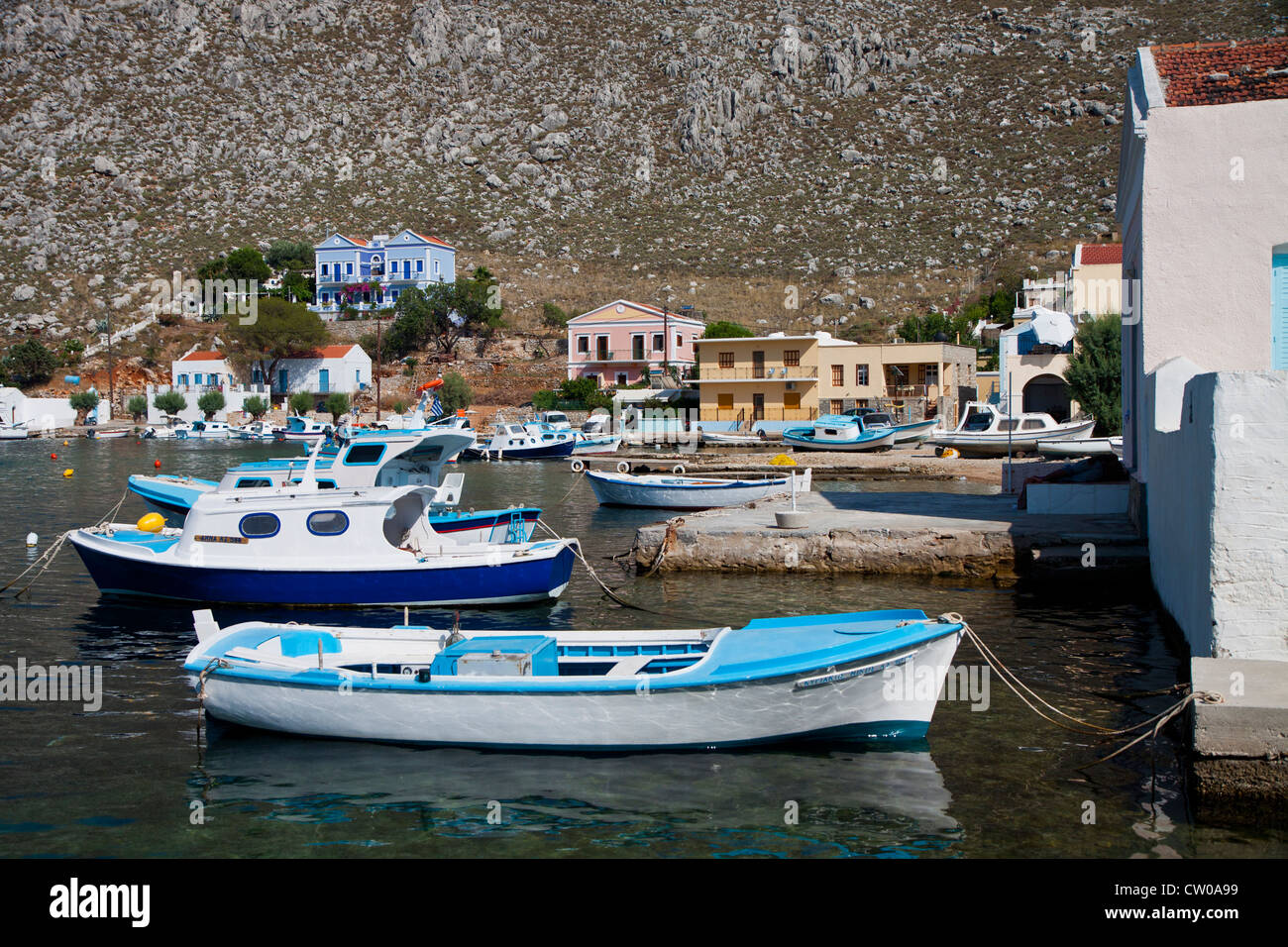 Pedi bay symi dodecanese islands hi-res stock photography and images ...