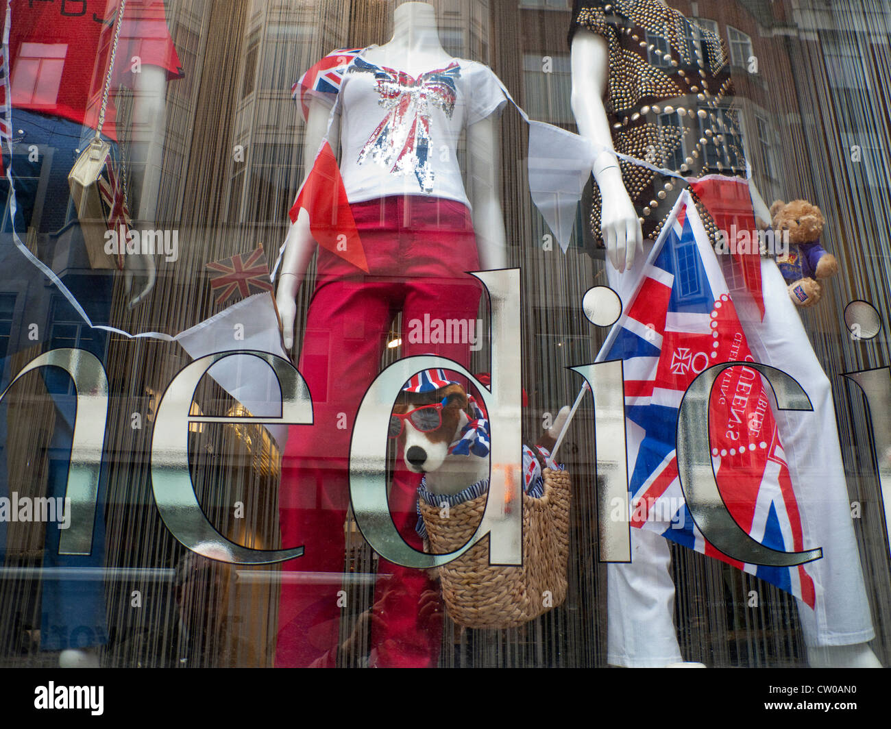 Shop window London England UK Stock Photo - Alamy