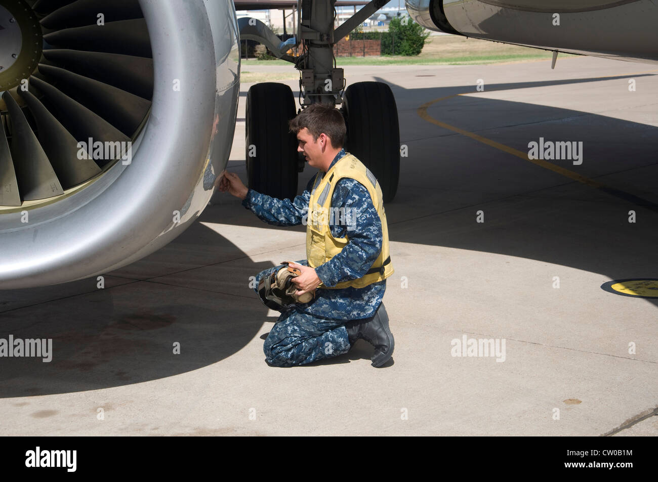 Aircrewman Mechanical Second Class Sebastian Moss, assigned to the ...
