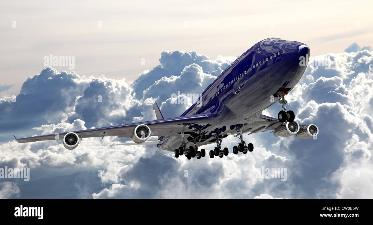 boeing taking off Stock Photo - Alamy