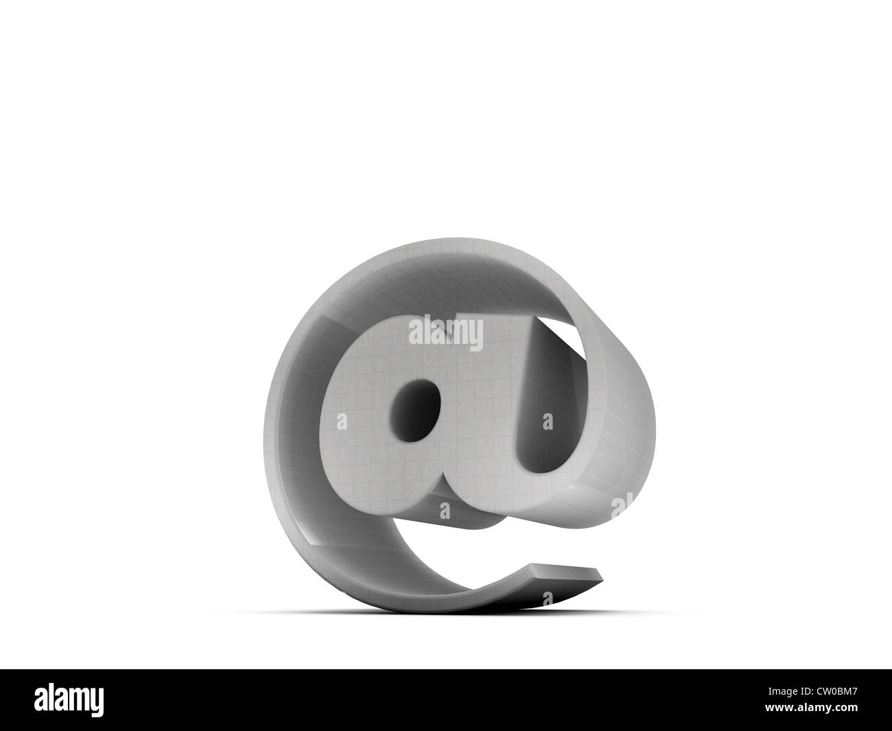 at symbol isolated on white background Stock Photo - Alamy