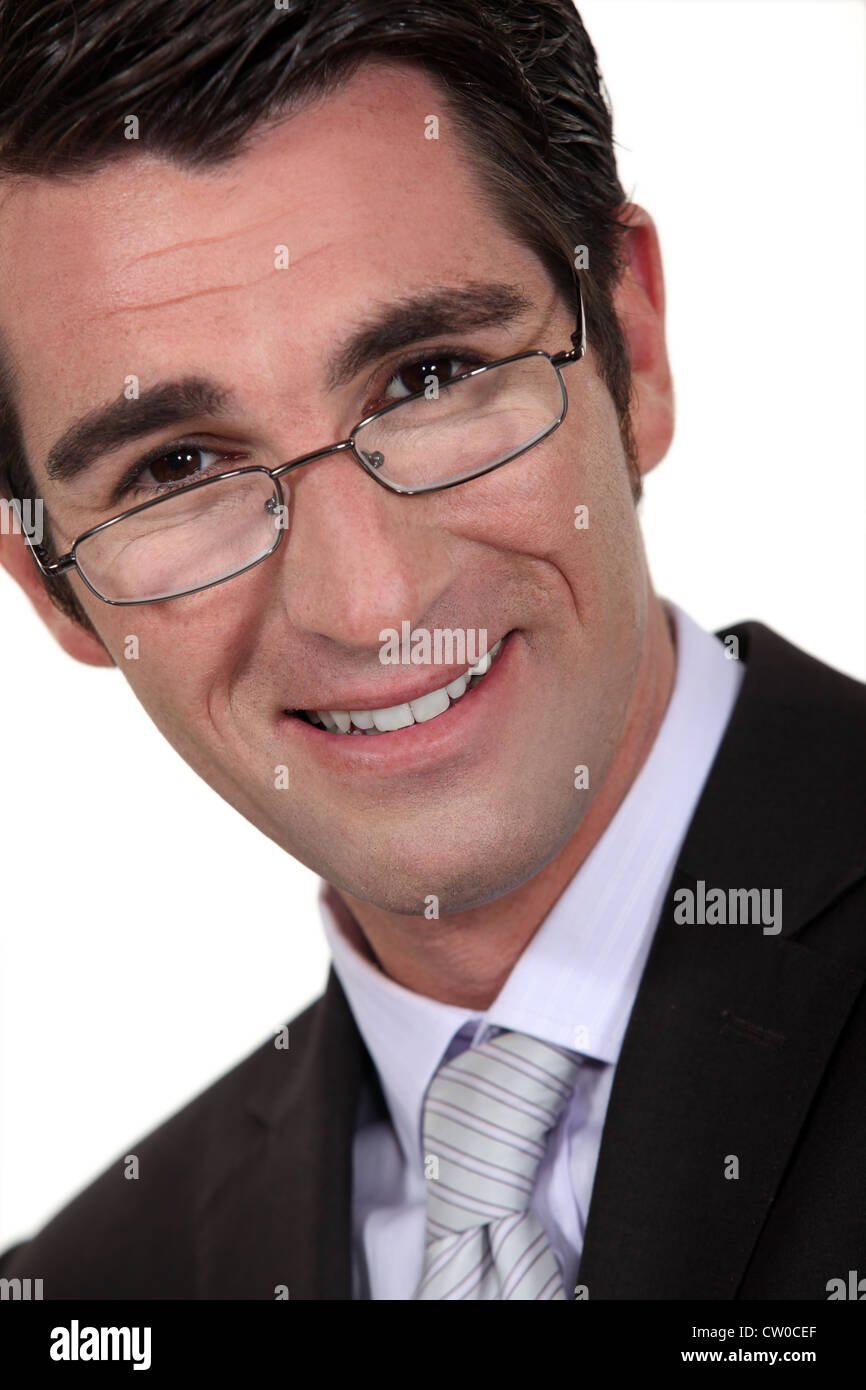 Groom wearing glasses hi-res stock photography and images - Alamy