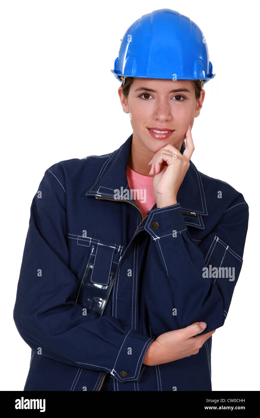 Craftswoman posing hi-res stock photography and images - Alamy