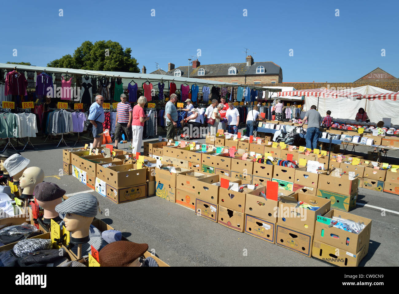 Wednesday market, Weymouth Avenue, Dorchester, Dorset, England, United ...