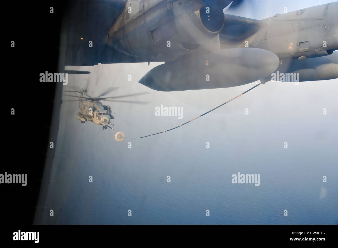 A U.S. Marine Corps CH-53E Super Stallion from Marine Heavy Helicopter ...