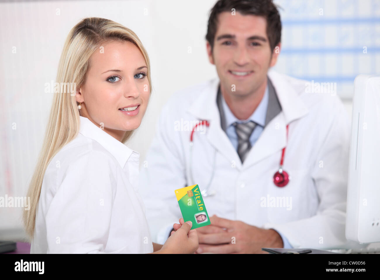 French health insurance card Stock Photo - Alamy
