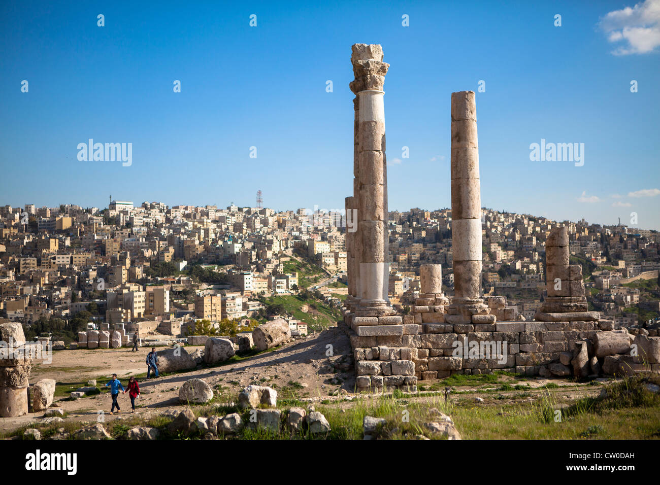Citadel Amman Jordan Stock Photo - Alamy