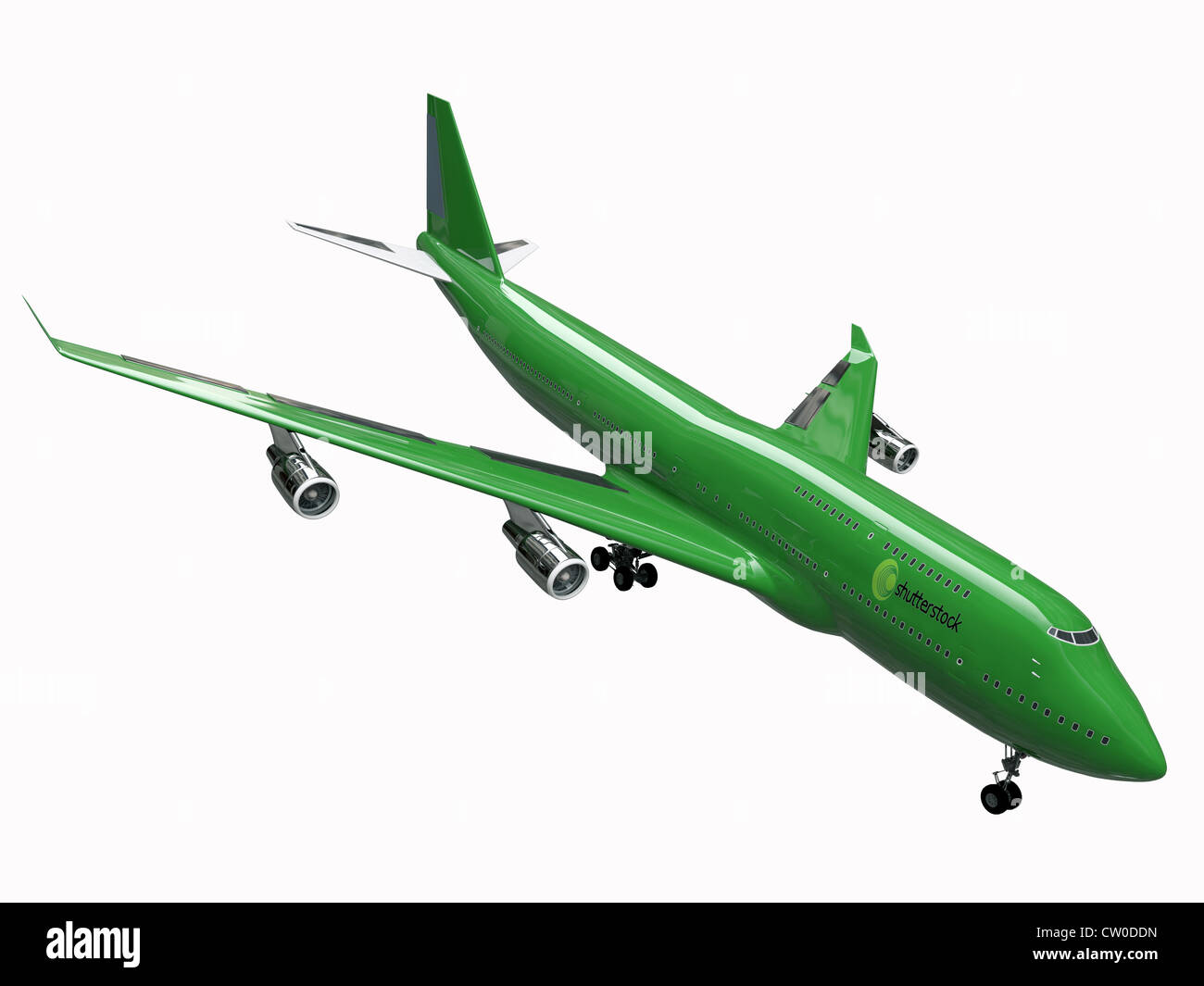 Boeing 747 landing isolated on white background Stock Photo - Alamy