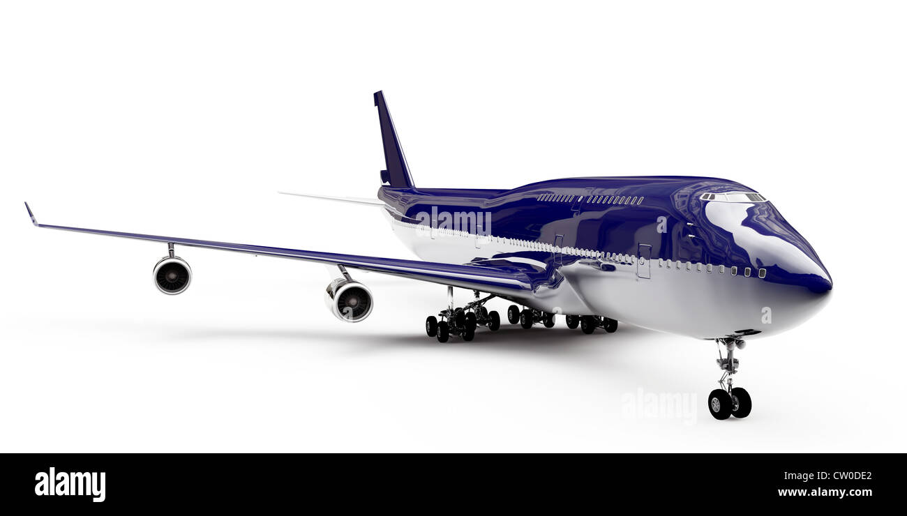 Boeing isolated on white background Stock Photo - Alamy