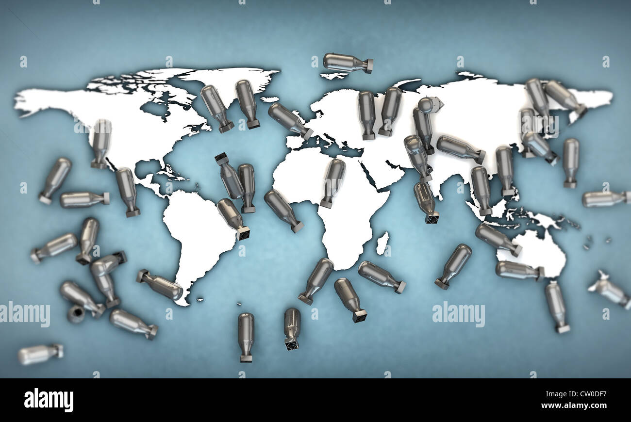 Nuke map hi-res stock photography and images - Alamy