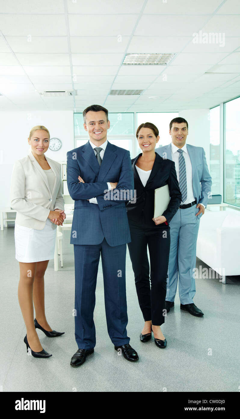 Portrait of business partners looking at camera with smiles Stock Photo ...