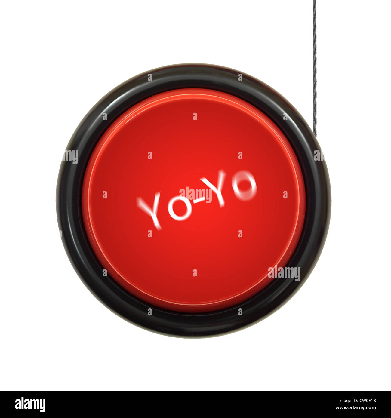 A toy yoyo isolated against a white background Stock Photo - Alamy