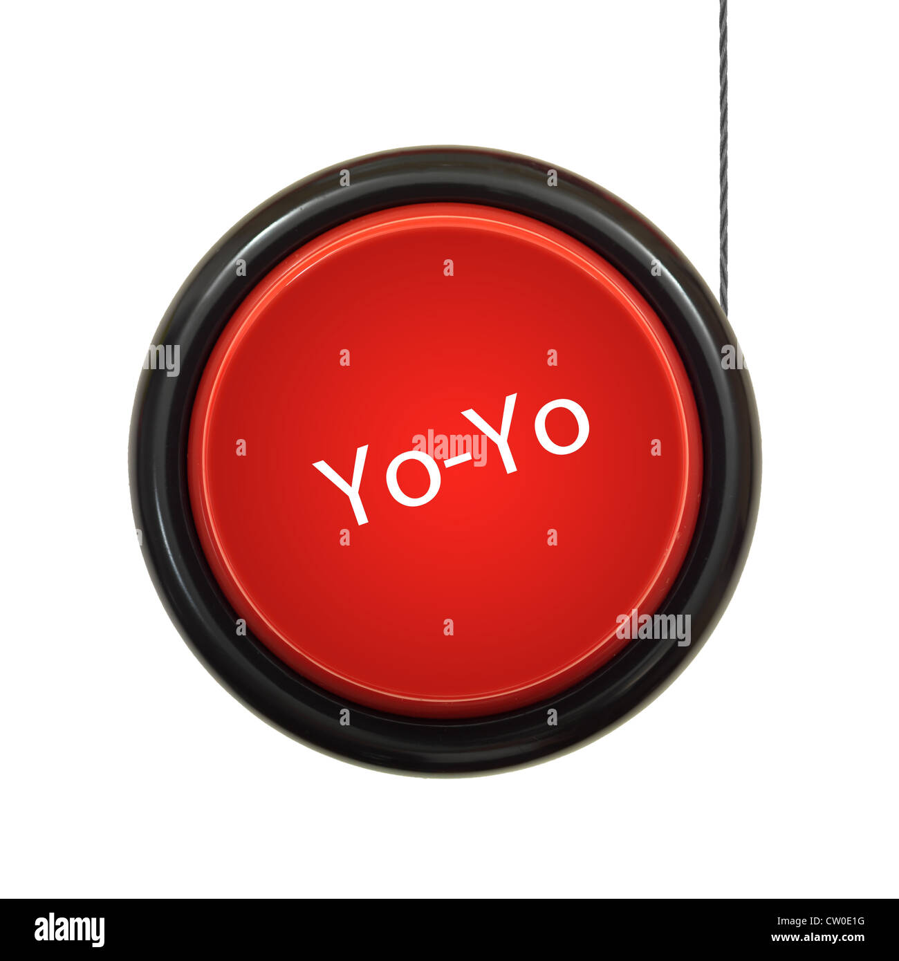 A toy yoyo isolated against a white background Stock Photo - Alamy