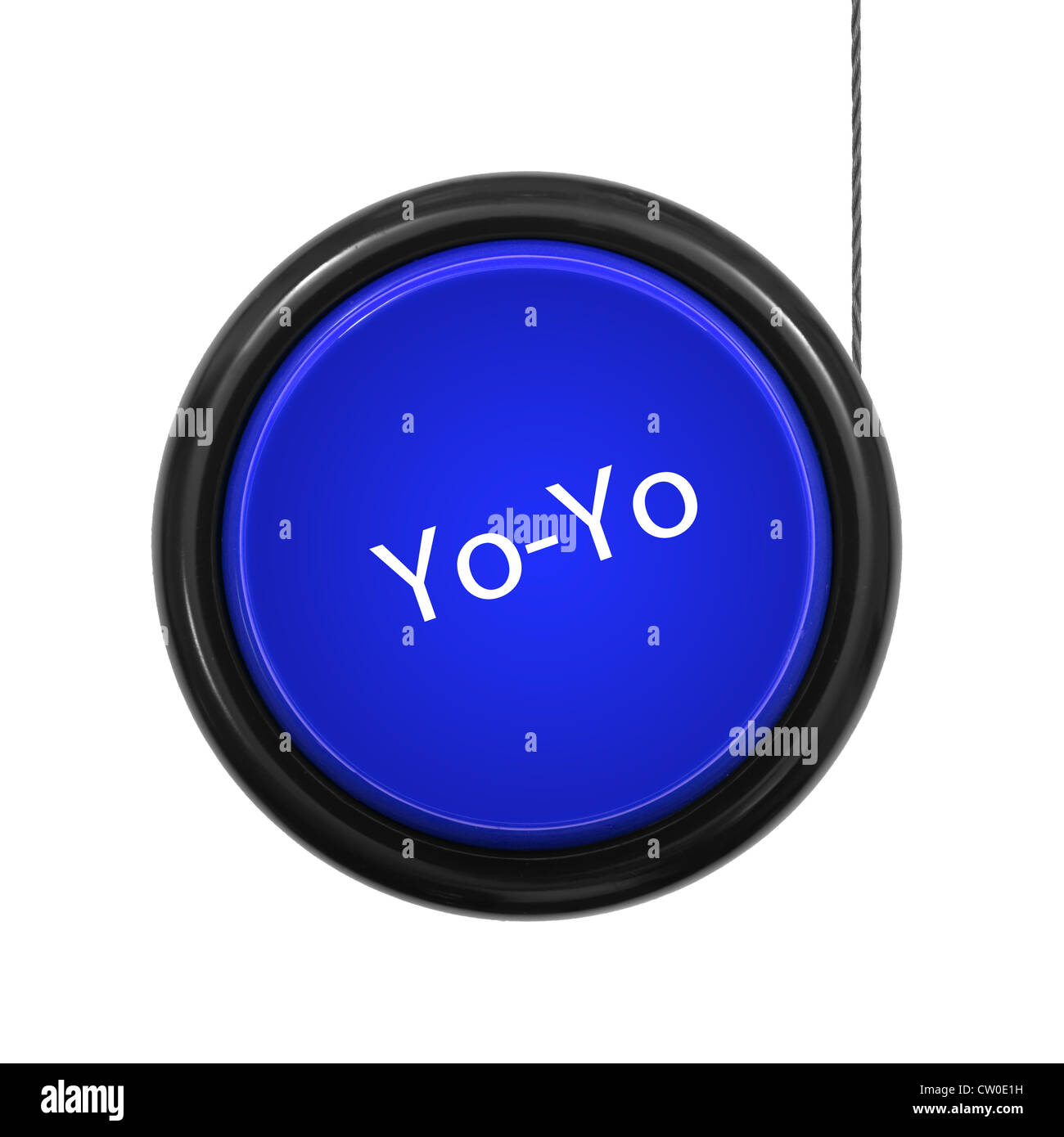 A toy yoyo isolated against a white background Stock Photo - Alamy