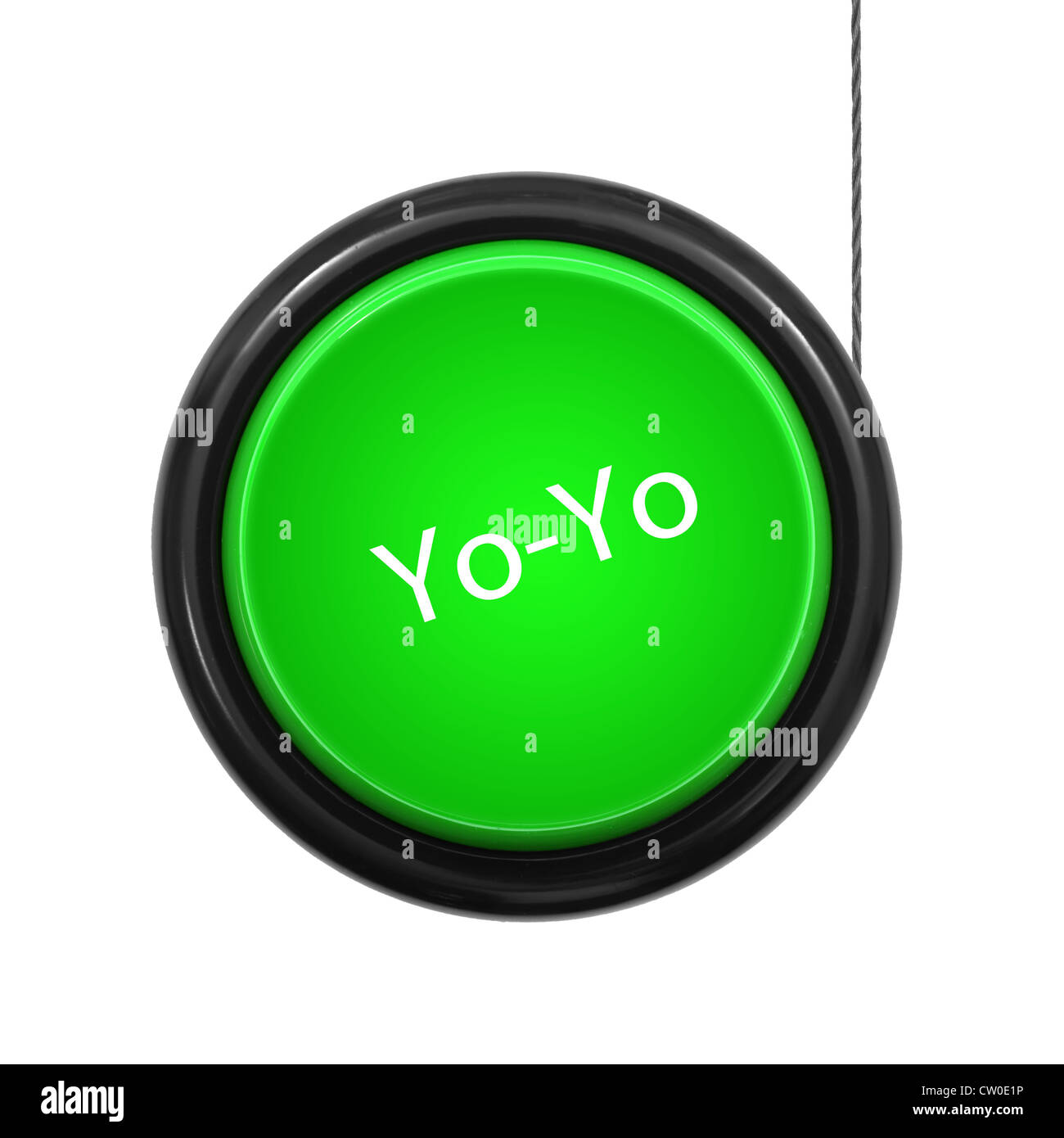 A toy yoyo isolated against a white background Stock Photo - Alamy