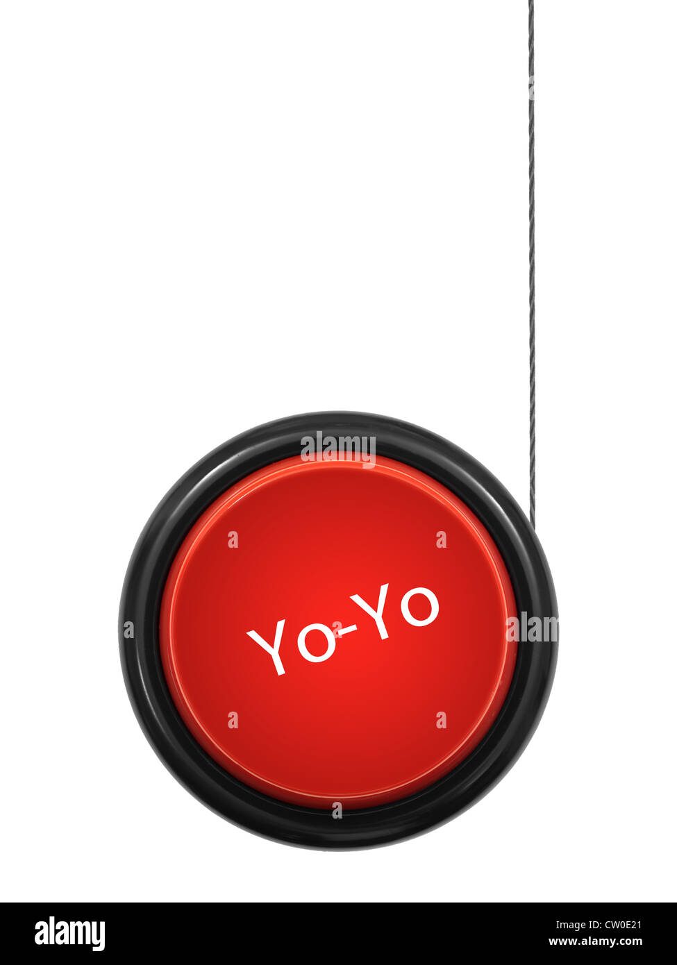 A toy yoyo isolated against a white background Stock Photo - Alamy