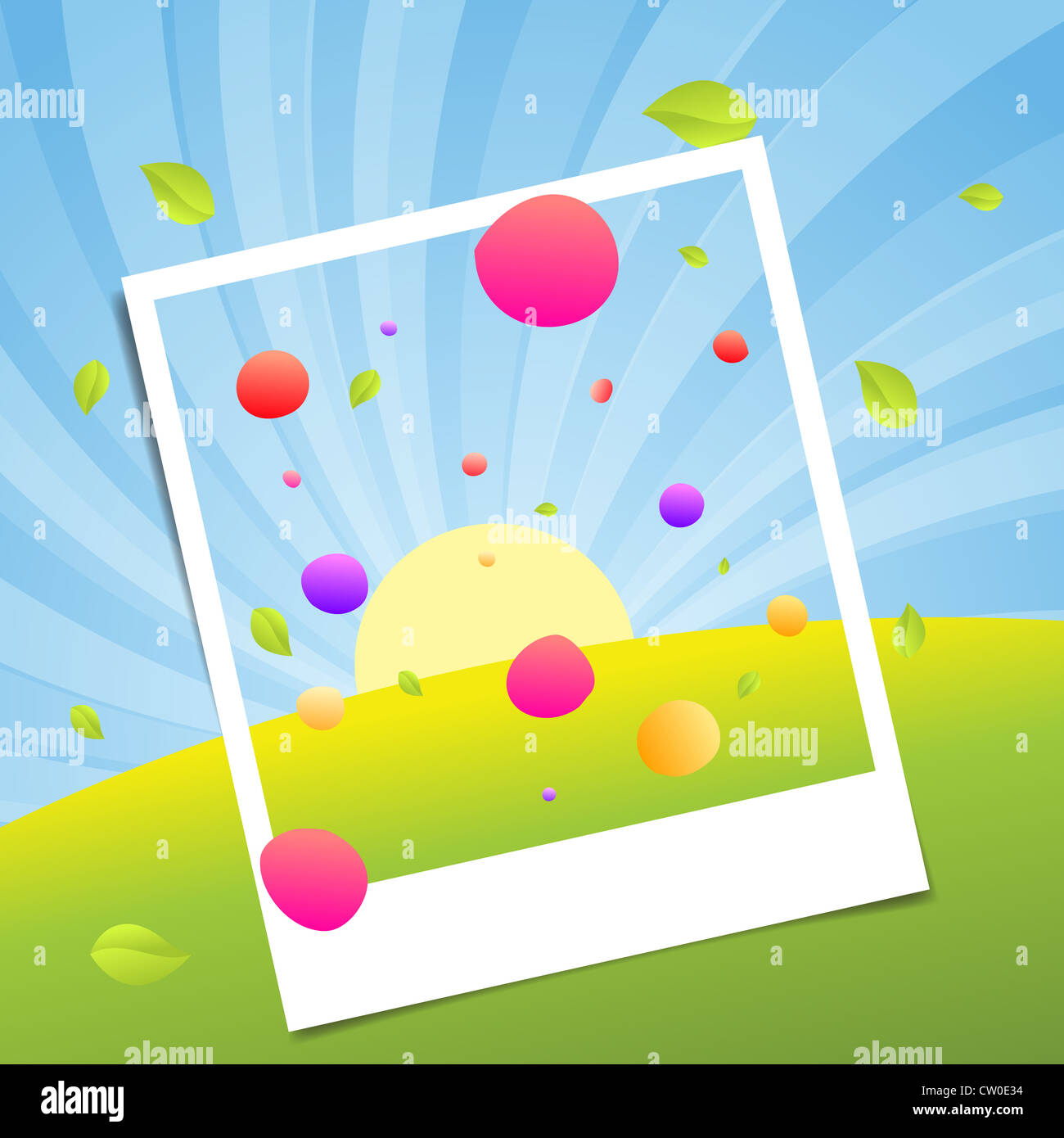 Portrait of the sun in summer Stock Photo - Alamy