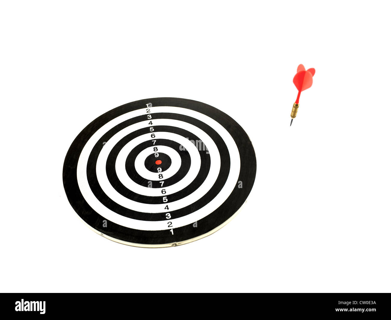 A target isolated against a white background Stock Photo - Alamy