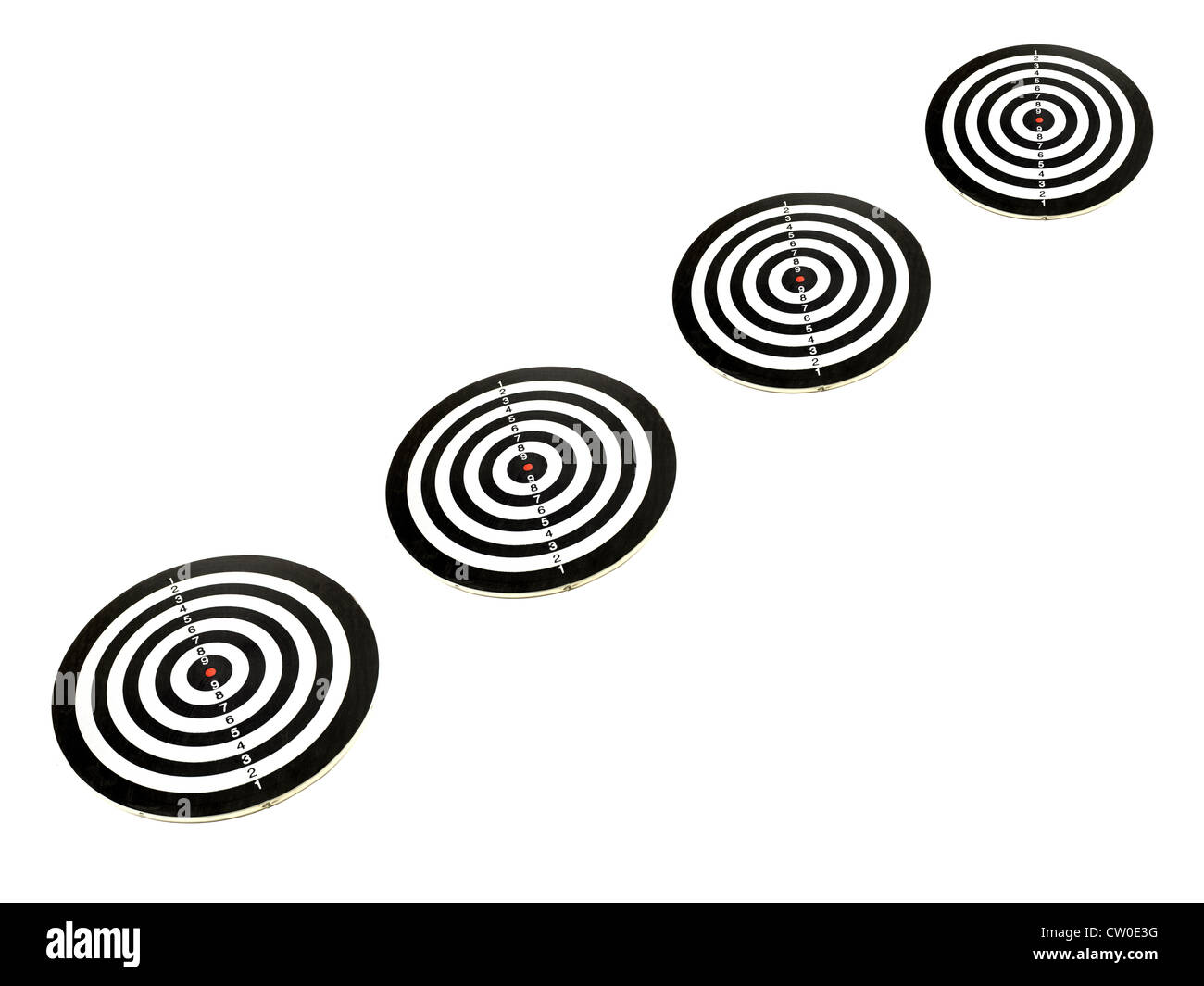 A target isolated against a white background Stock Photo - Alamy