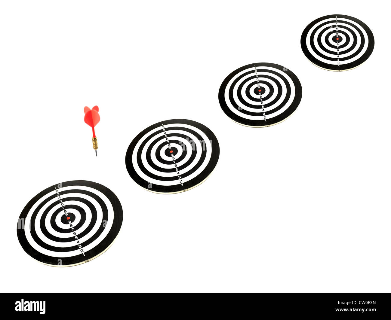 A target isolated against a white background Stock Photo - Alamy