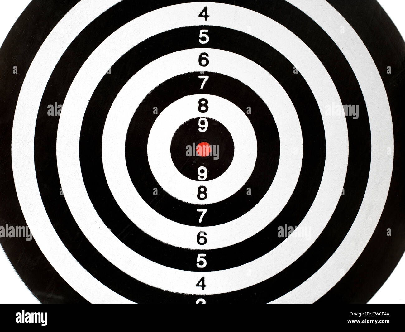 A target isolated against a white background Stock Photo - Alamy
