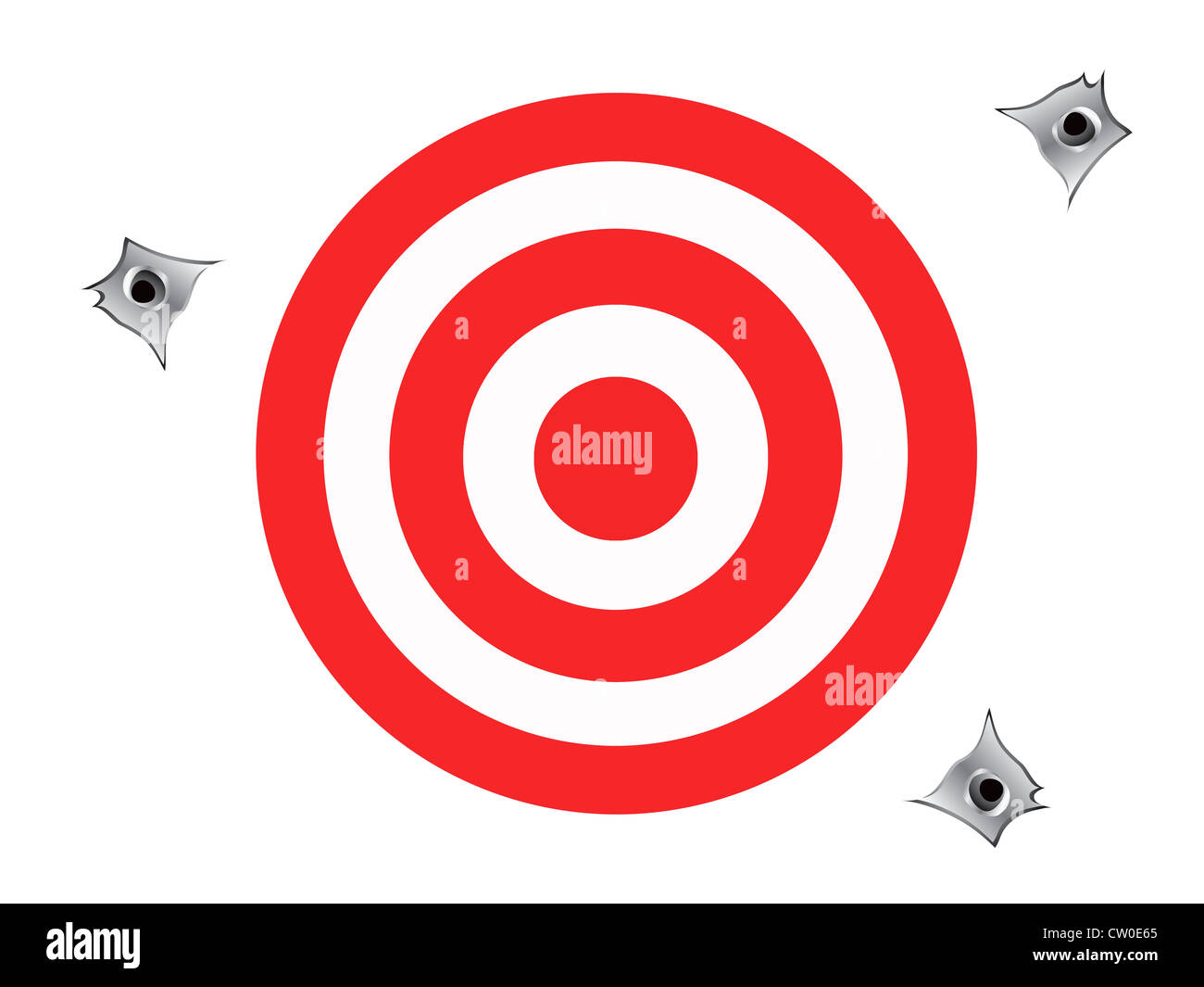 A target isolated against a white background Stock Photo - Alamy