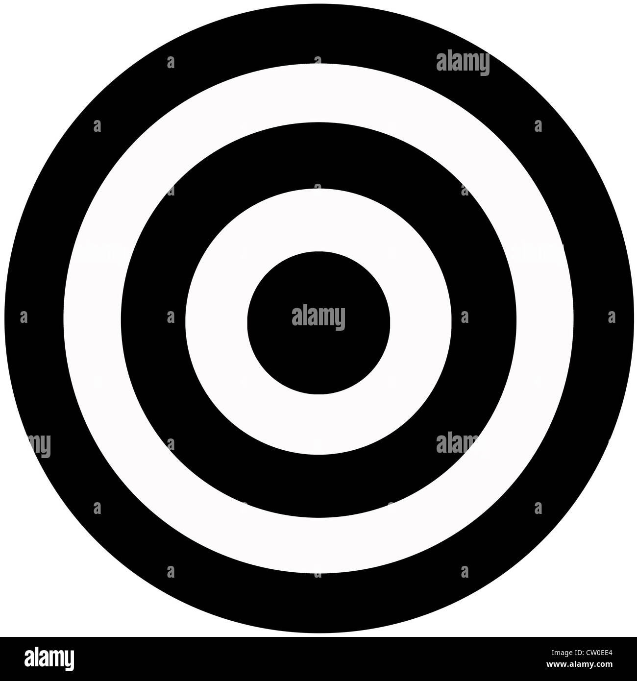 A target isolated against a white background Stock Photo - Alamy
